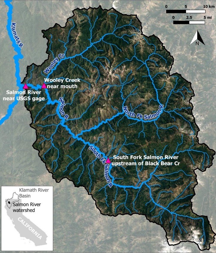 Salmon River water temperatures - OEHHA